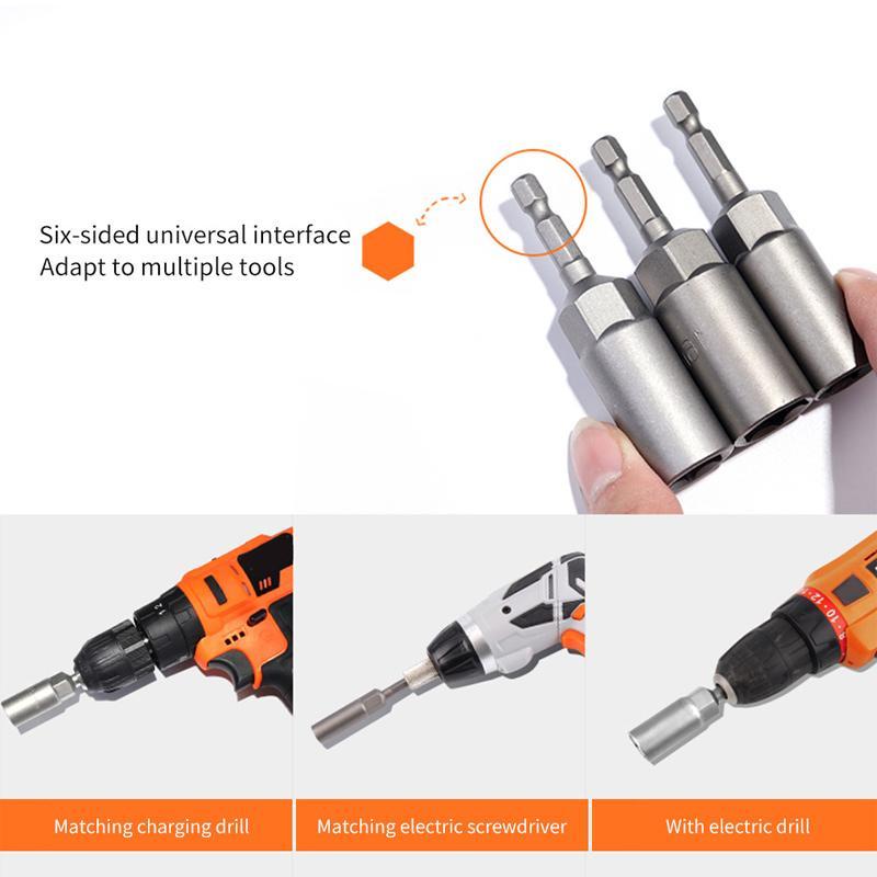 Extra Deep Hex Bit Socket Bolt Nut Driver Bit Set – sunnygo